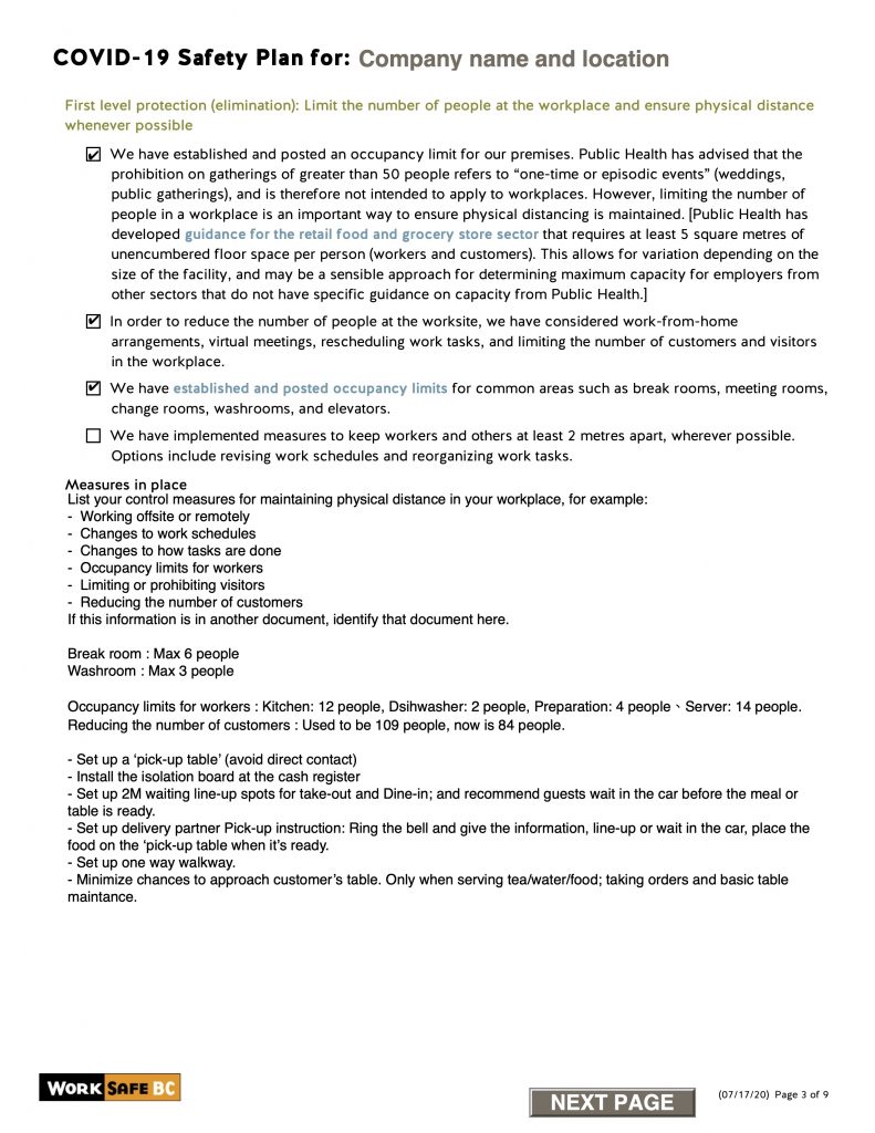 COVID-19 Safety Plan - MYST